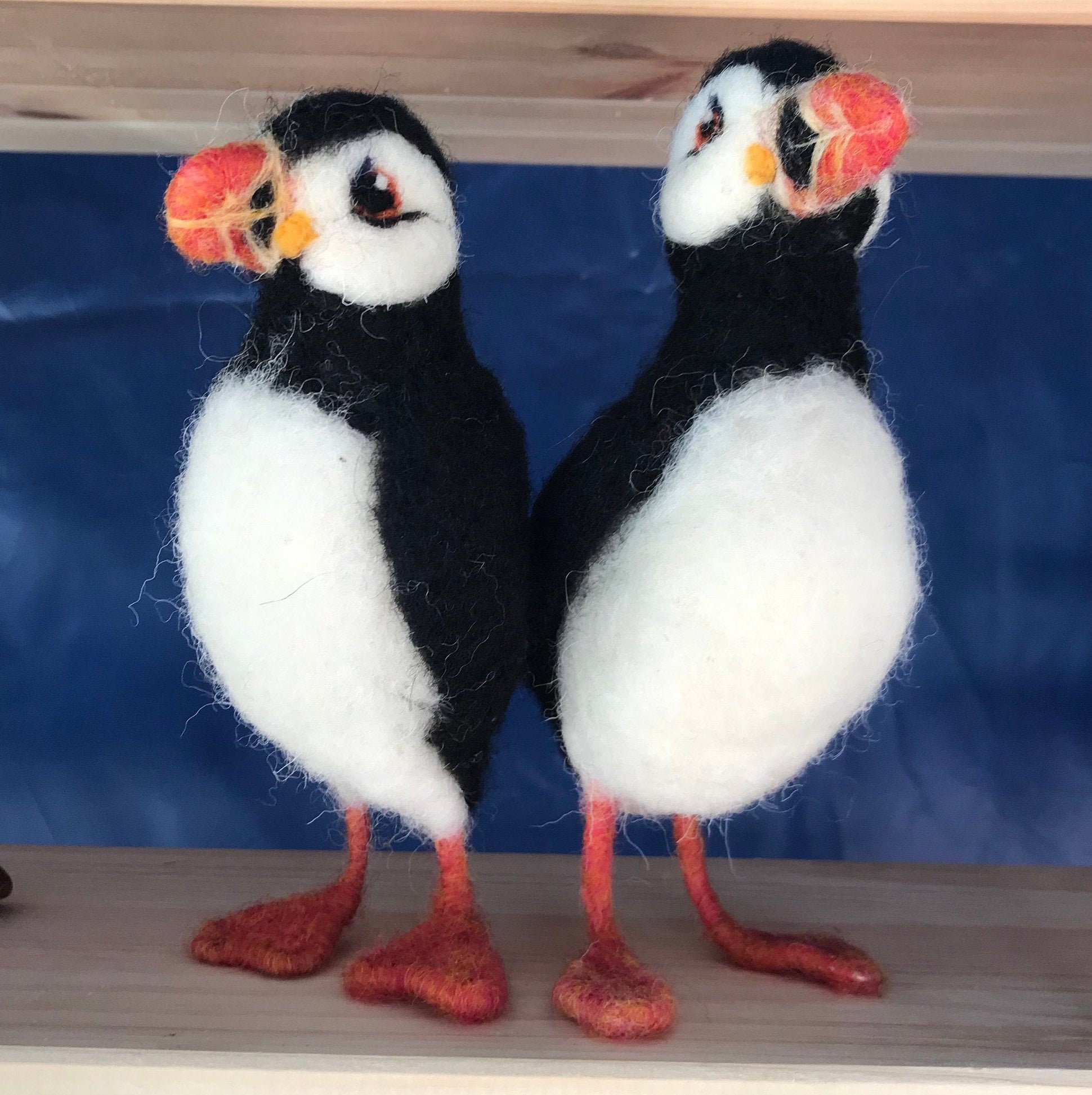 Puffin/needle Felt Puffin/felted Bird/felted Animals/needle | Etsy UK