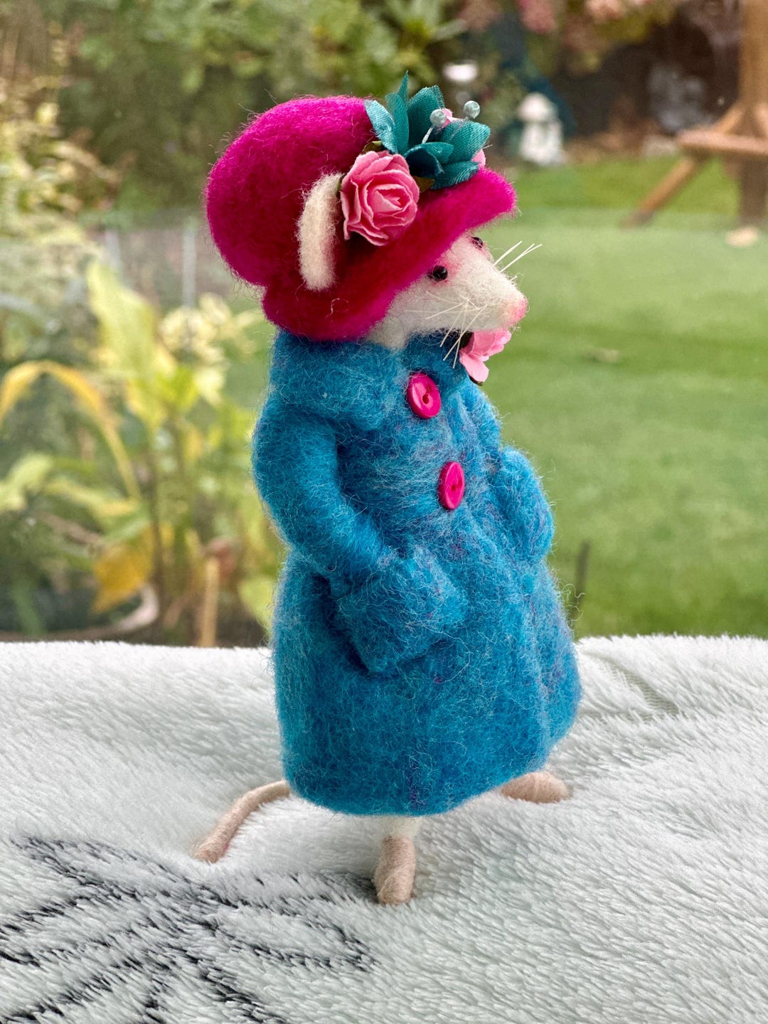 Needle Felted Mouse Ornament: OOAK Collectible Mouse Doll, Imogen - Etsy