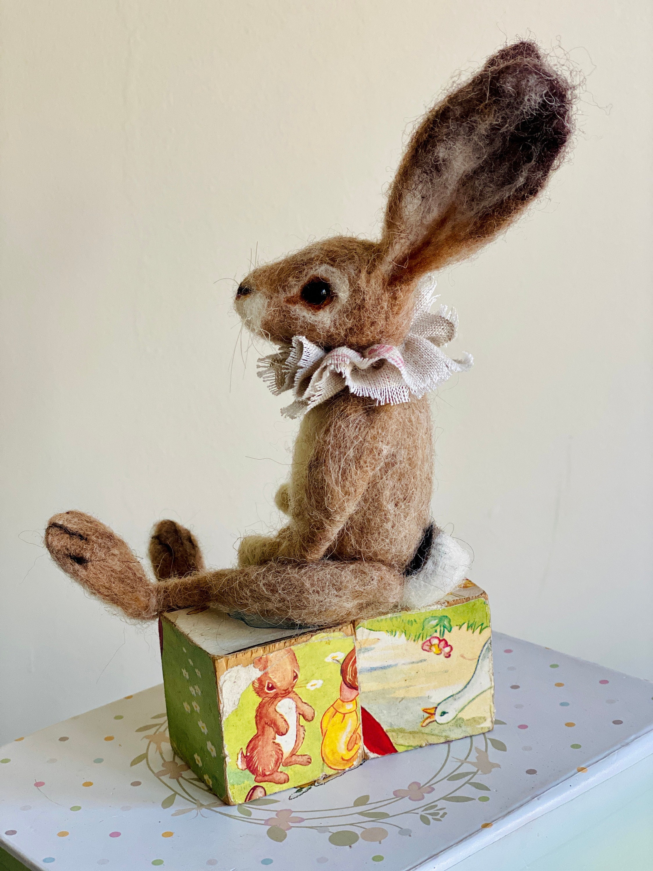 Hare Doll/spring Hare/needle Felted Hare/felted Hare/felted | Etsy UK