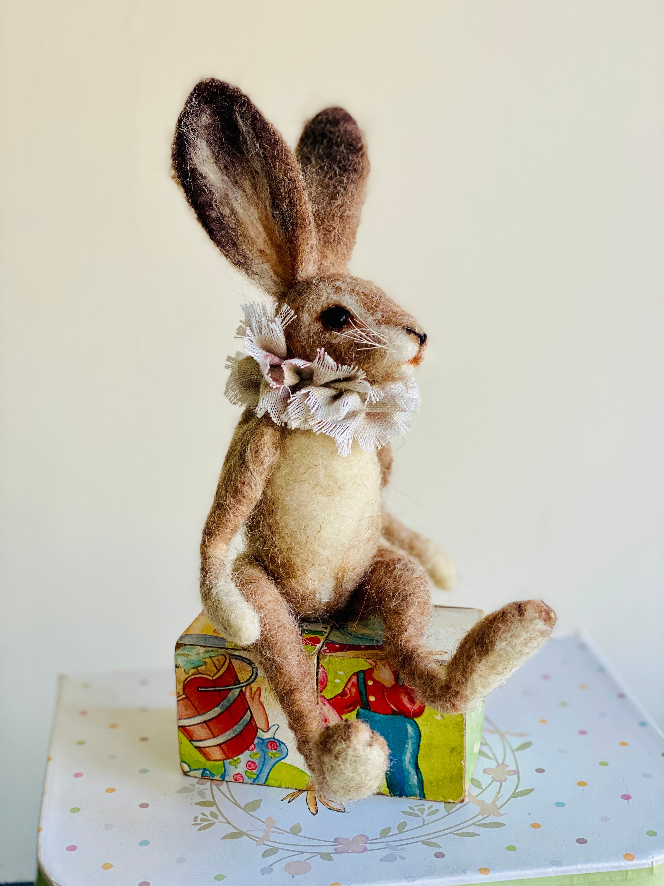 Hare Doll/spring Hare/needle Felted Hare/felted Hare/felted | Etsy UK
