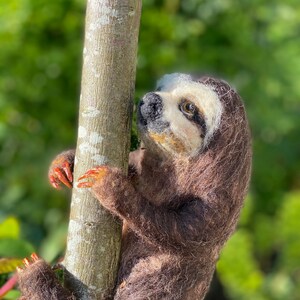 Sloth/felted Animals/needle Felted Sloth/sloth Ornament/felted | Etsy