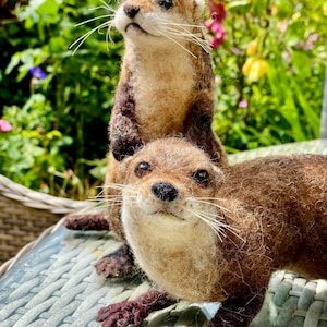 River Otter/otter Sculpture/needle Felted Otter/gift for Otter Lover ...