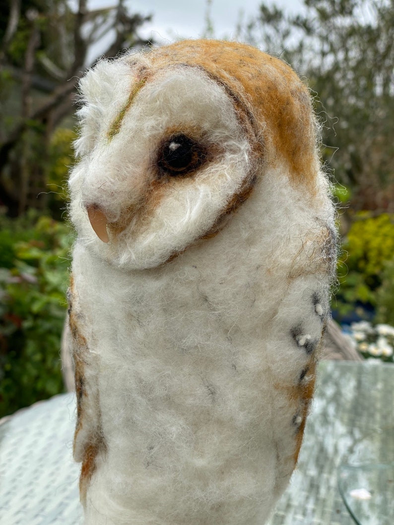 Life Size Barn Owl/needle Felted Barn Owl/life Size Owl/felt | Etsy