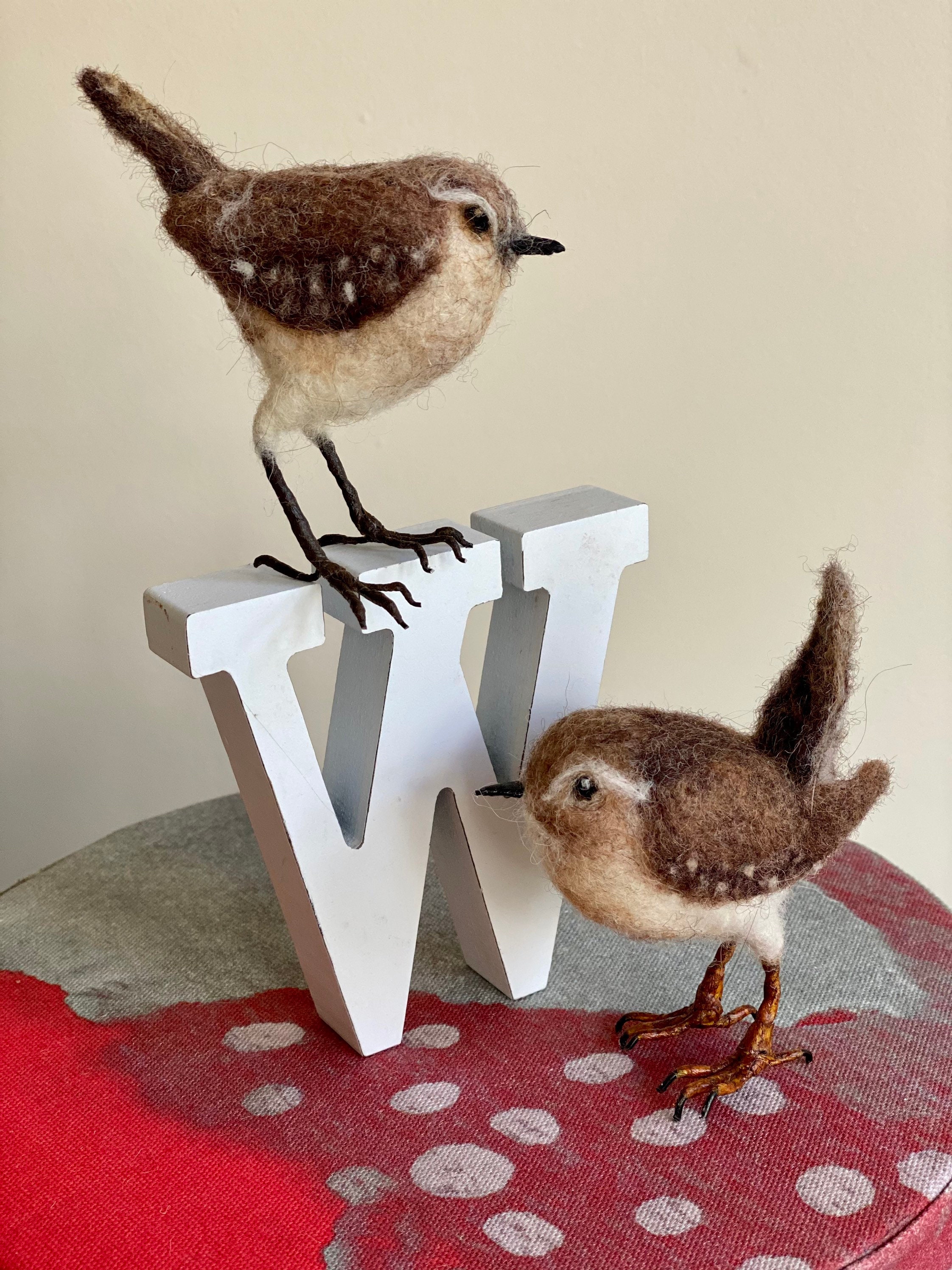 Wren/wren Sculpture/wren Ornament/jenny Wren/jenny Wren Ornament/needle ...