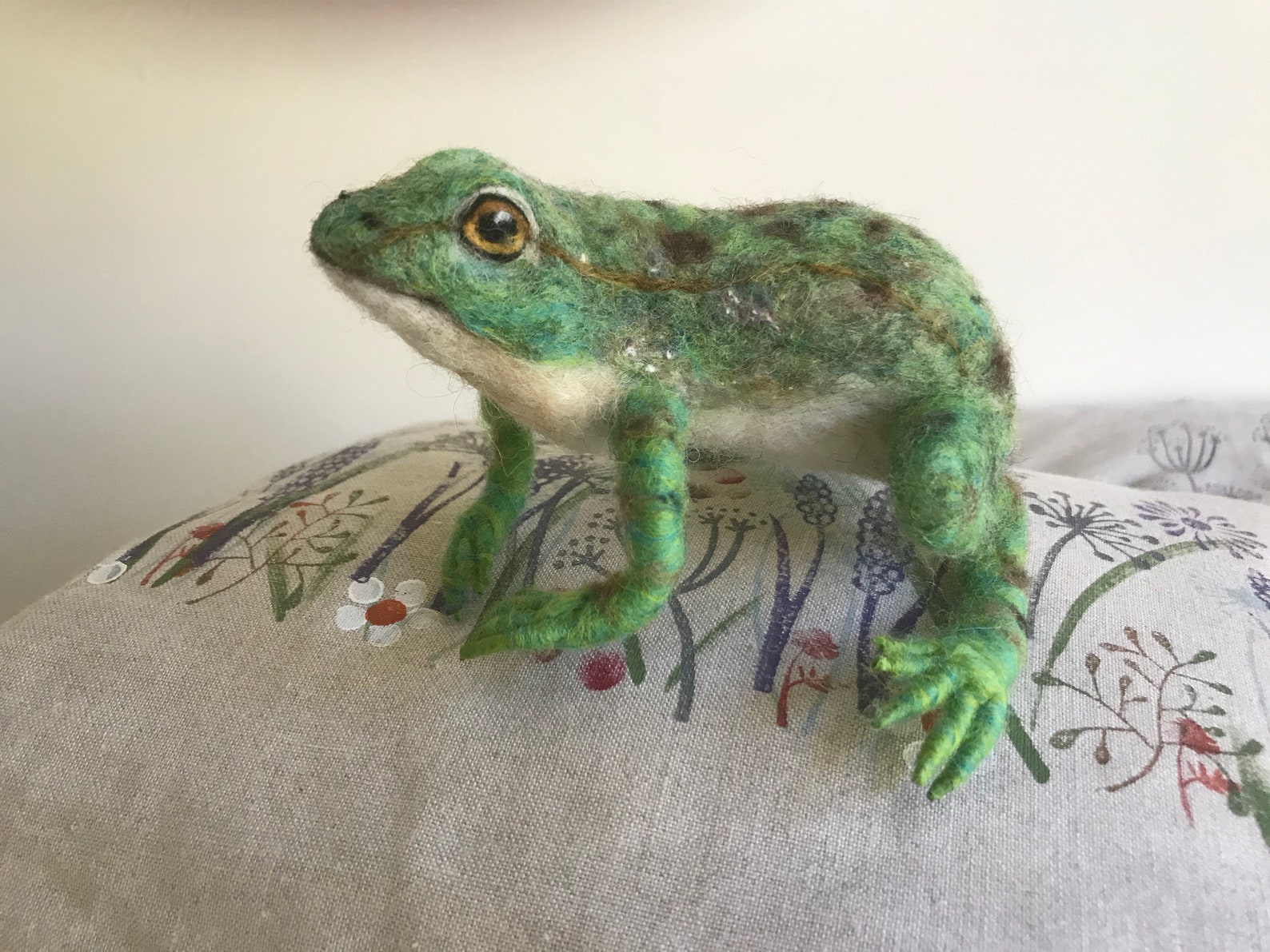 Frog/needle Felted Frog/felted Animals/frog Sculpture/frog - Etsy UK