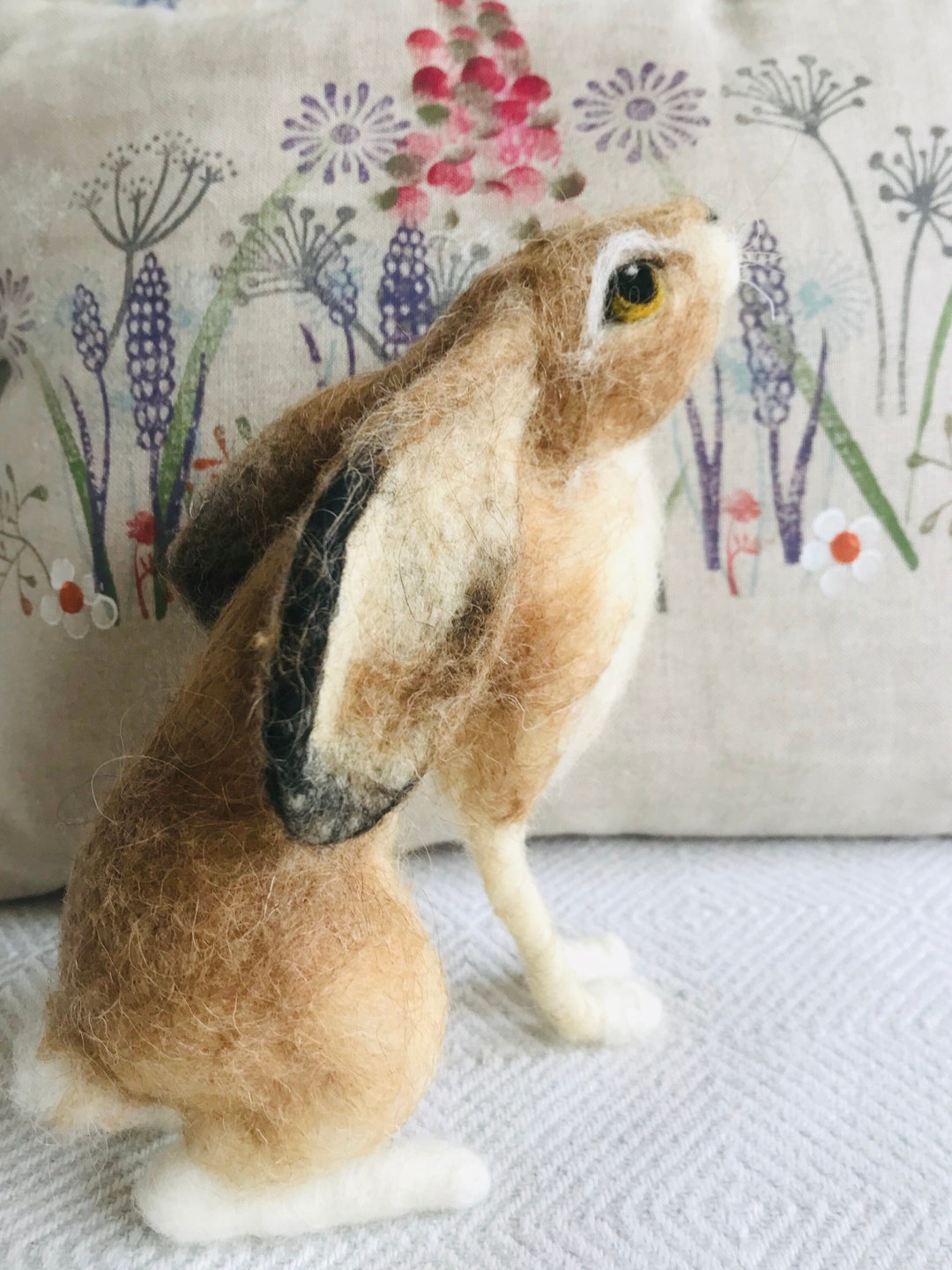 Moon Gazing Hare/rabbit/moongazing Rabbit/jack Rabbit/needle Felted ...