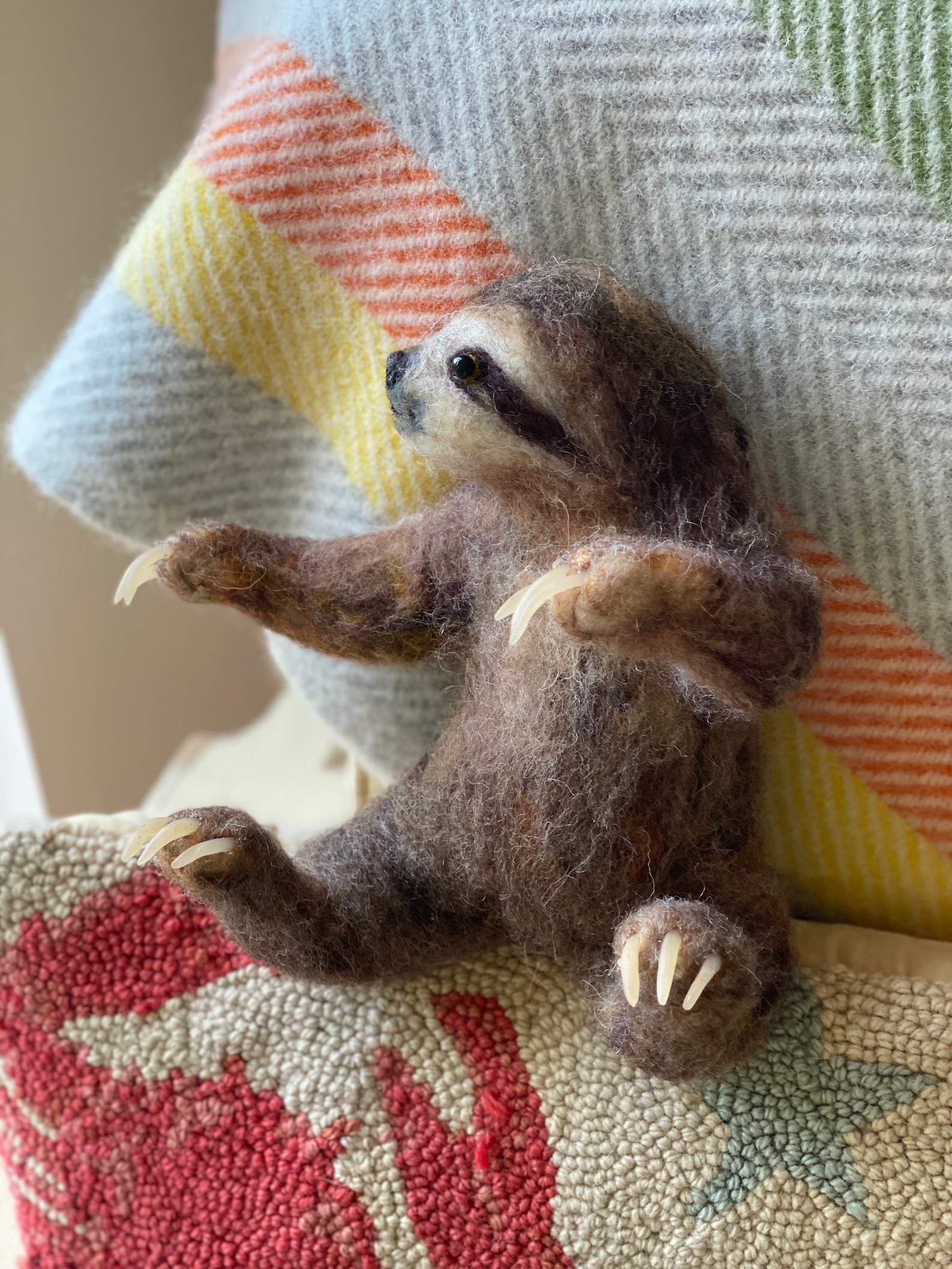Sloth/felted Animals/needle Felted Sloth/sloth Ornament/felted - Etsy