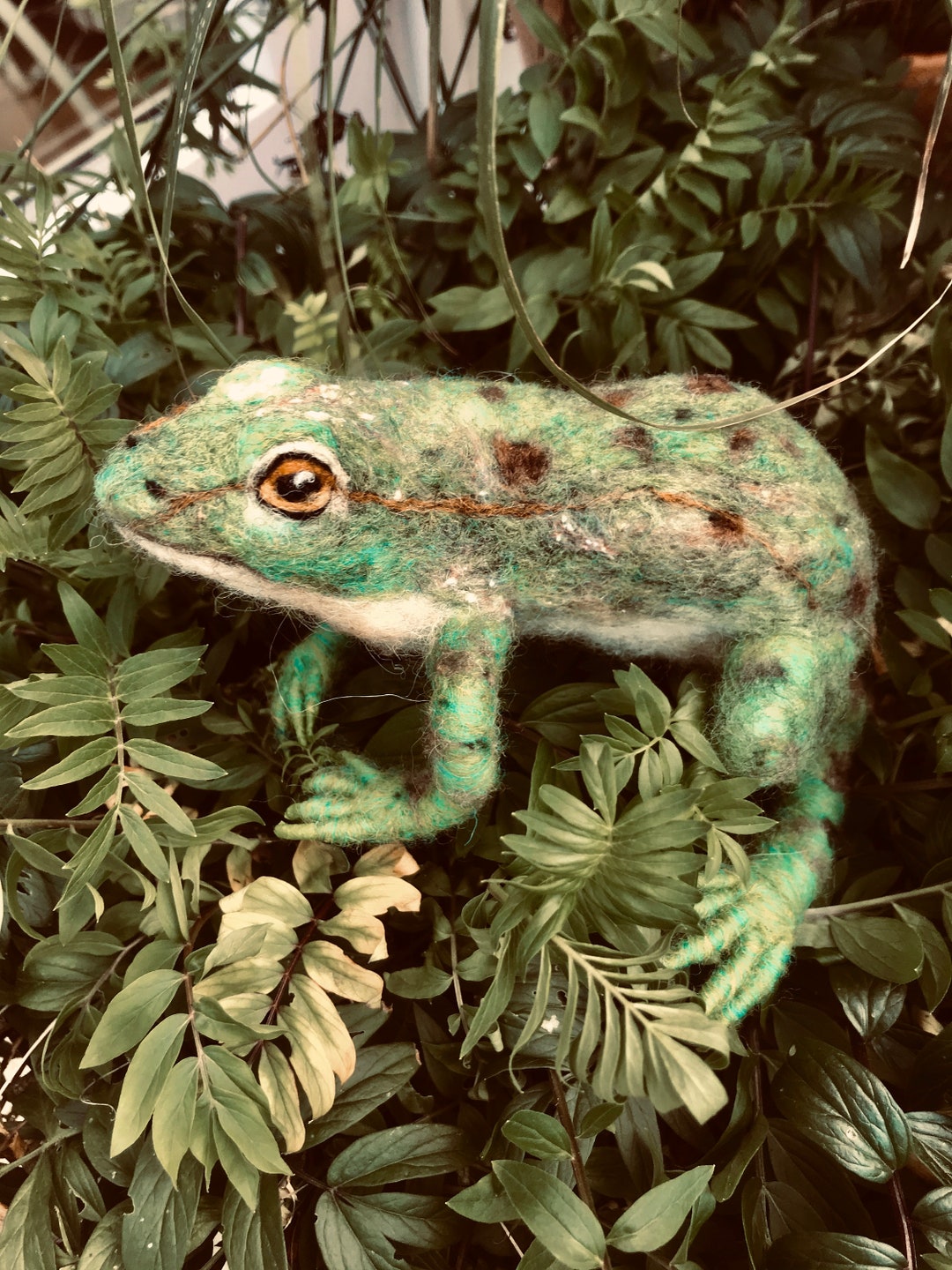 Frog/needle Felted Frog/felted Animals/frog Sculpture/frog Art/common ...