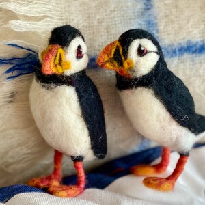 Puffin/needle Felt Puffin/felted Bird/felted Animals/needle - Etsy UK