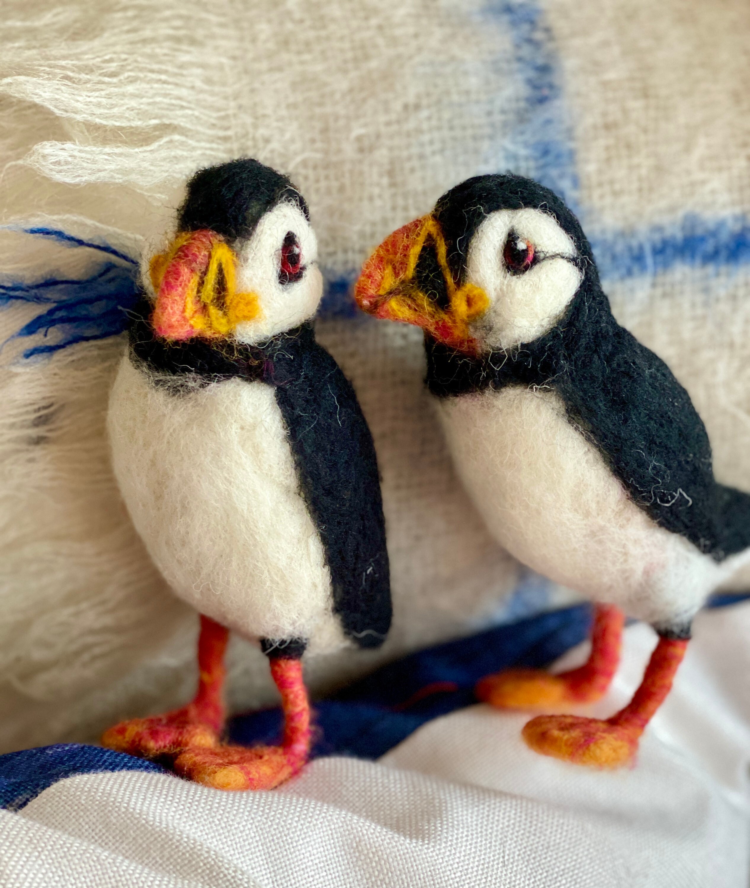 Puffin/needle Felt Puffin/felted Bird/felted Animals/needle - Etsy UK