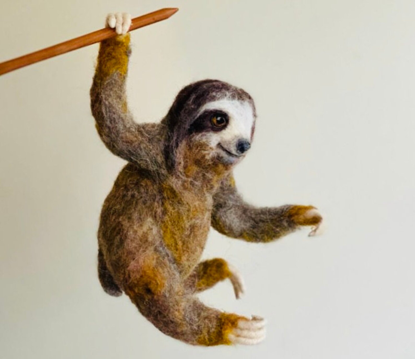 Sloth/felted Animals/needle Felted Sloth/sloth Ornament/felted | Etsy