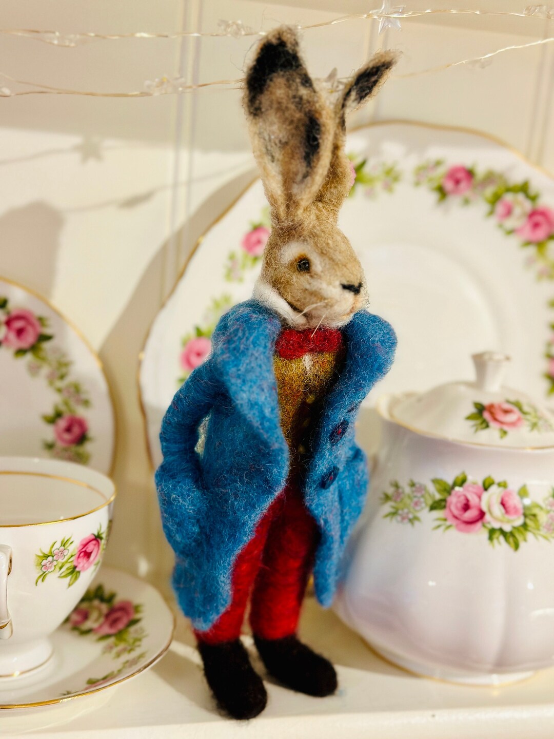 Hare Doll/rabbit Doll/gentleman Hare/needle Felted Rabbit/felt Hare ...