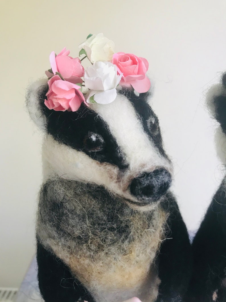 Badger Cake Topper/animal Wedding Cake Topper/needle Felted Badgers ...