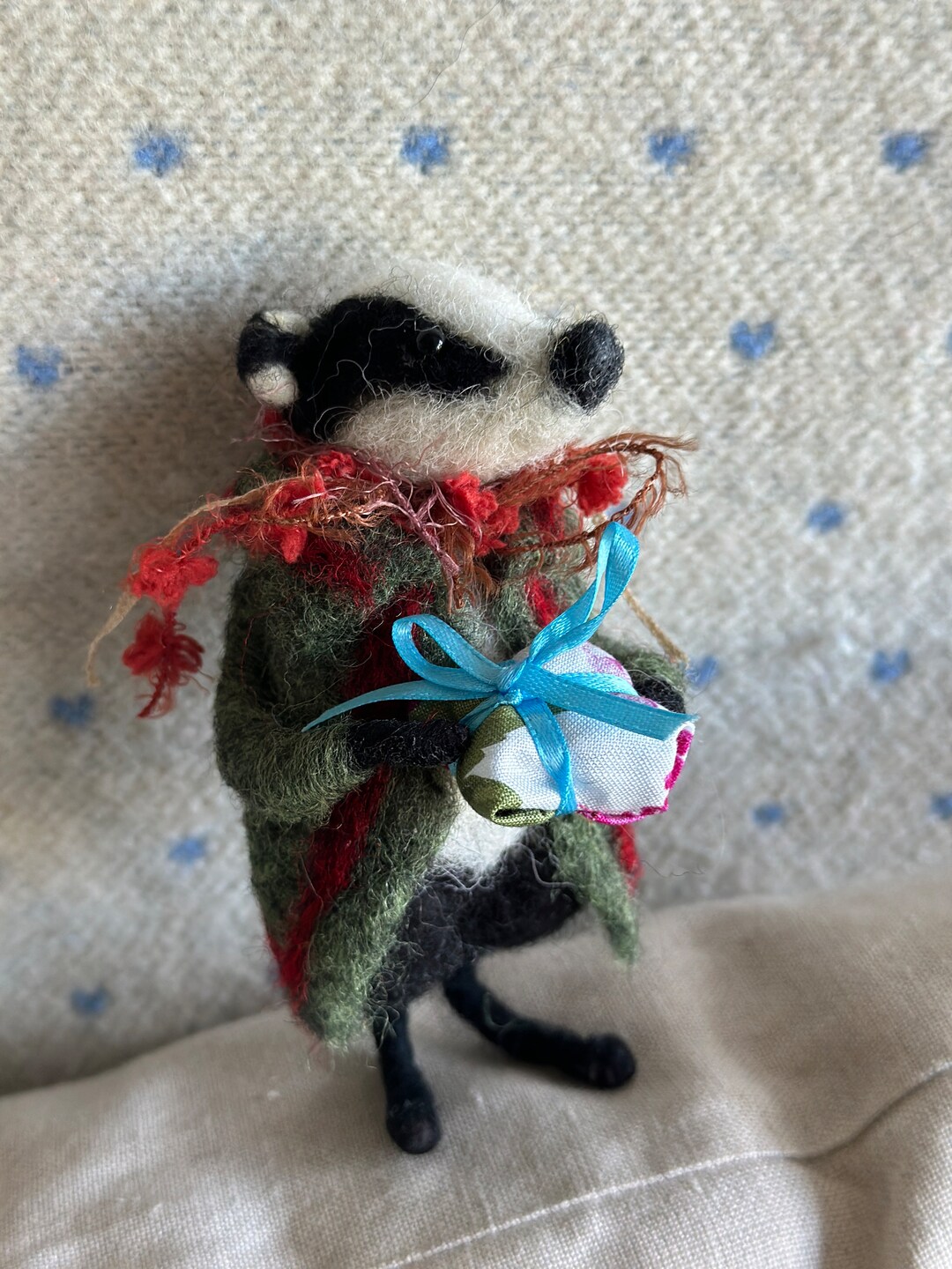 Badger Ornament/handmade in 3-4 Weeks/needle Felt Badger/badger Doll ...