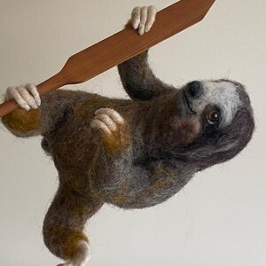 Sloth/Felted Animals/Needle Felted Sloth/Sloth Ornament/Felted | Etsy