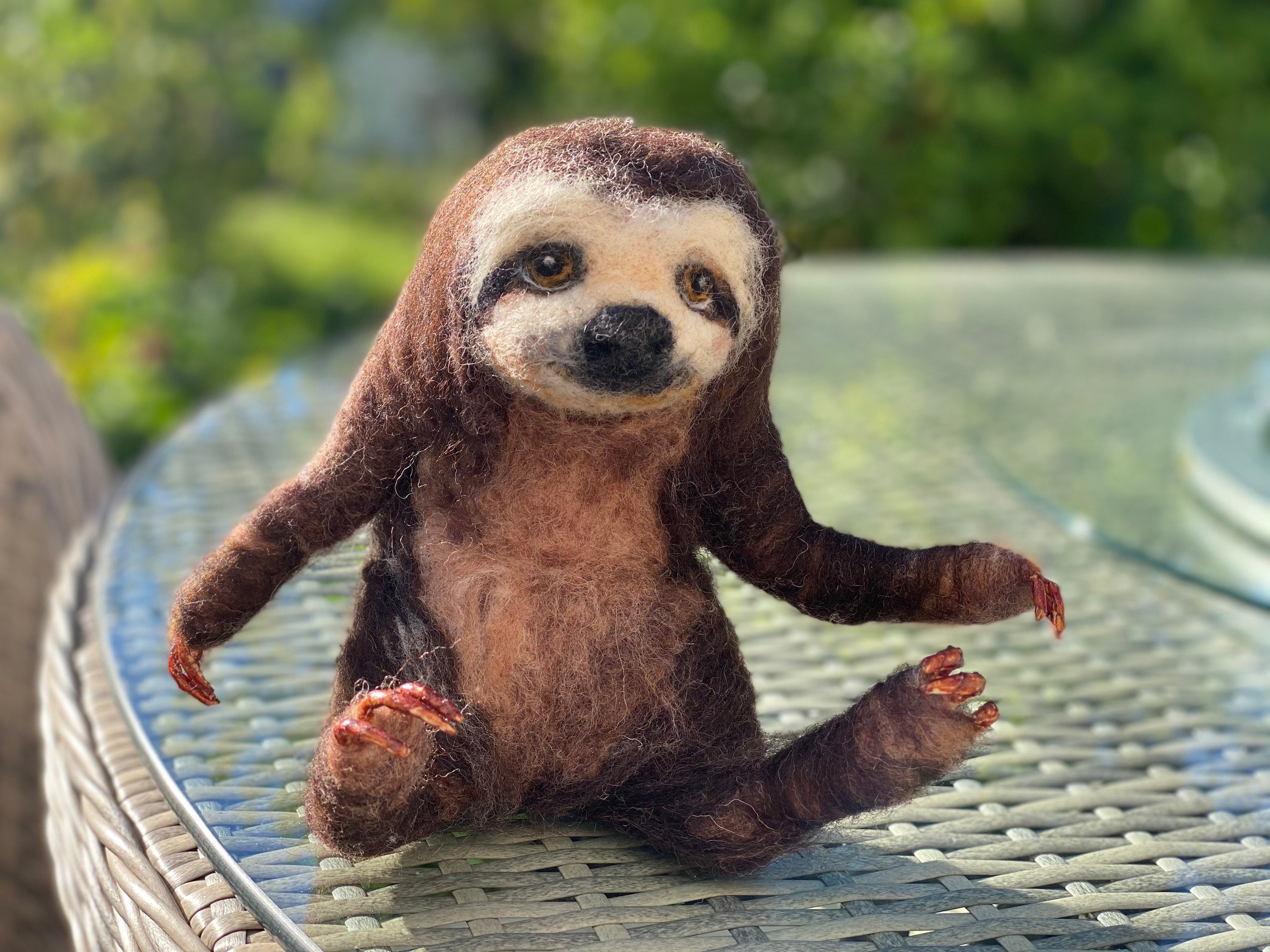 Sloth/Felted Animals/Needle Felted Sloth/Sloth Ornament/Felted | Etsy