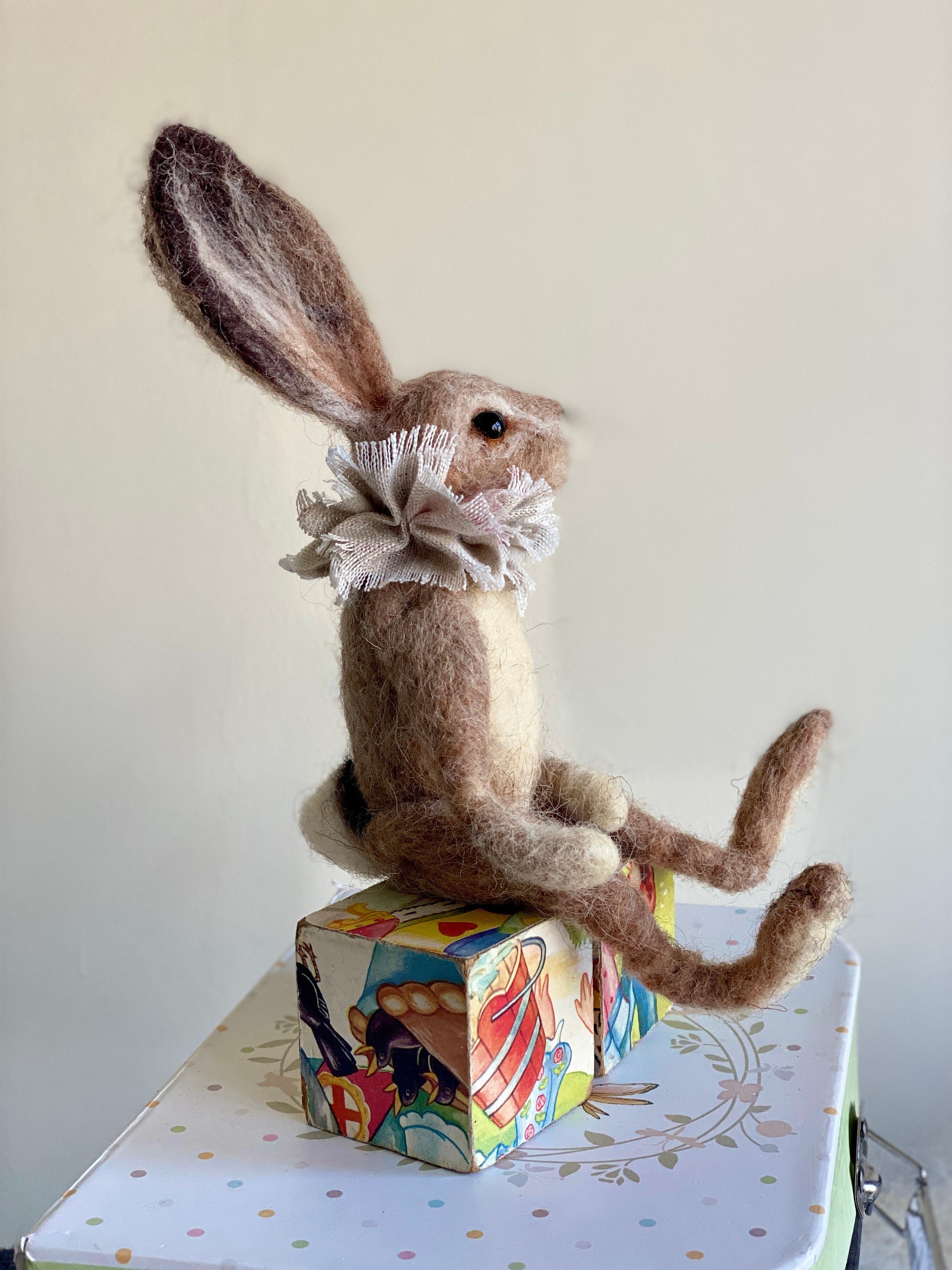 Hare Doll/spring Hare/needle Felted Hare/felted Hare/felted - Etsy UK