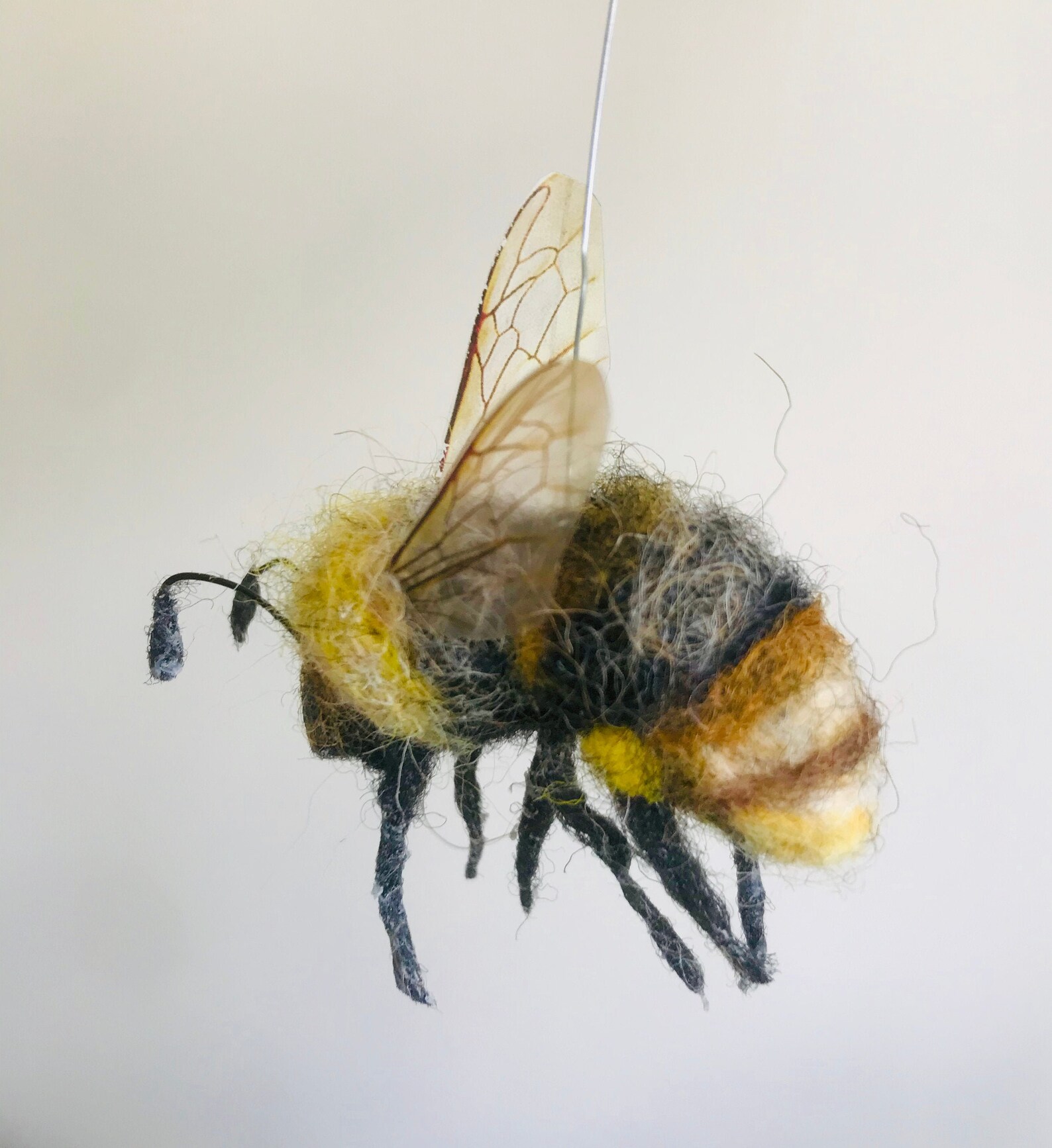 Honey Bee/Needle Felted Honey Bee/Bee Art/Bee/Bee Ornament/Bee | Etsy