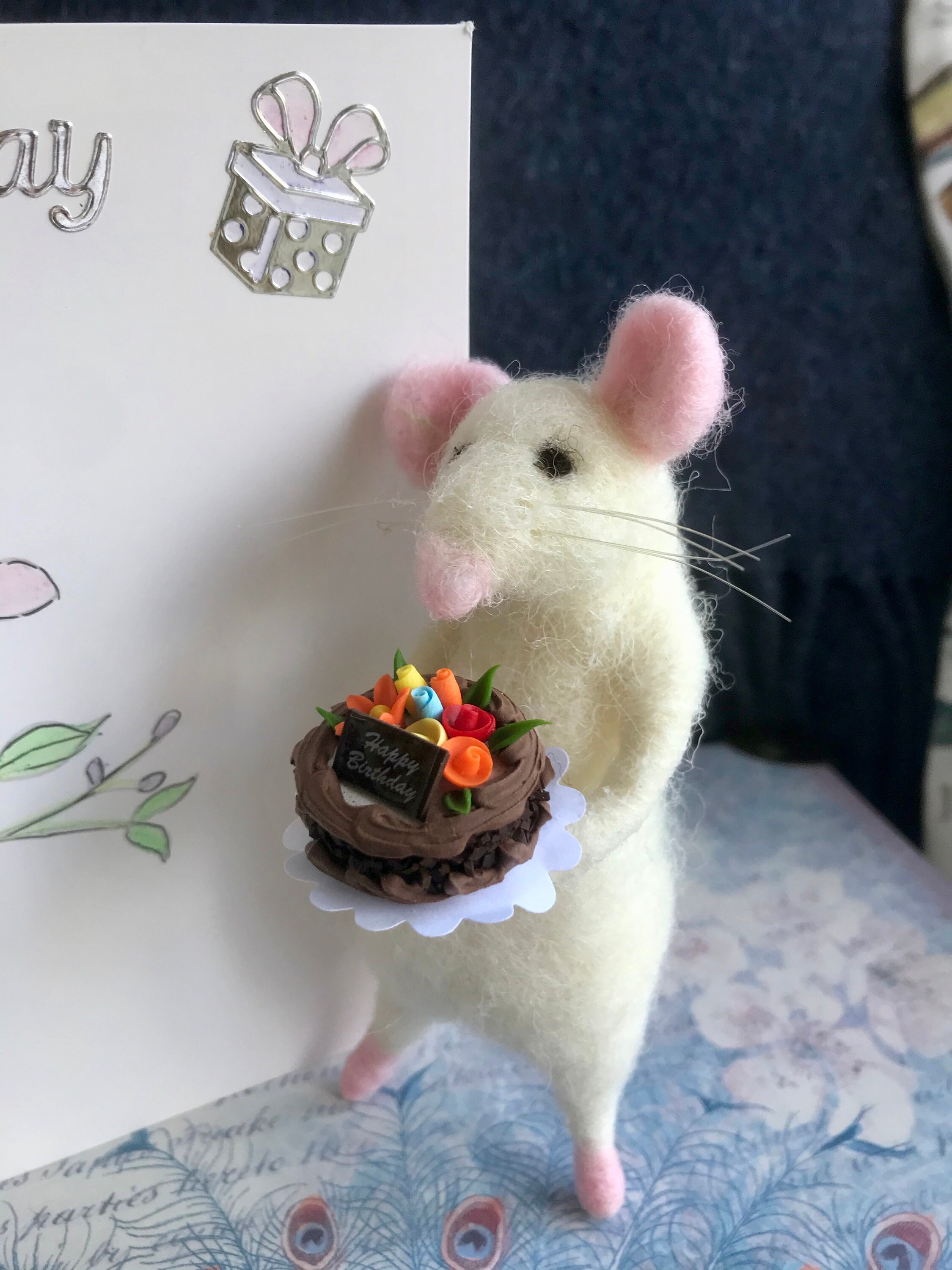 Mouse/birthday Mouse/birthday Gift/character Mouse/cute - Etsy UK