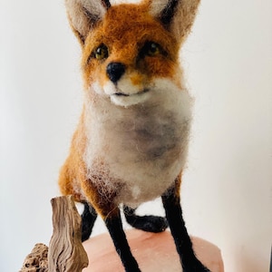 Realistic Fox/red Fox/felted Animals/felt Fox/needle Felted - Etsy