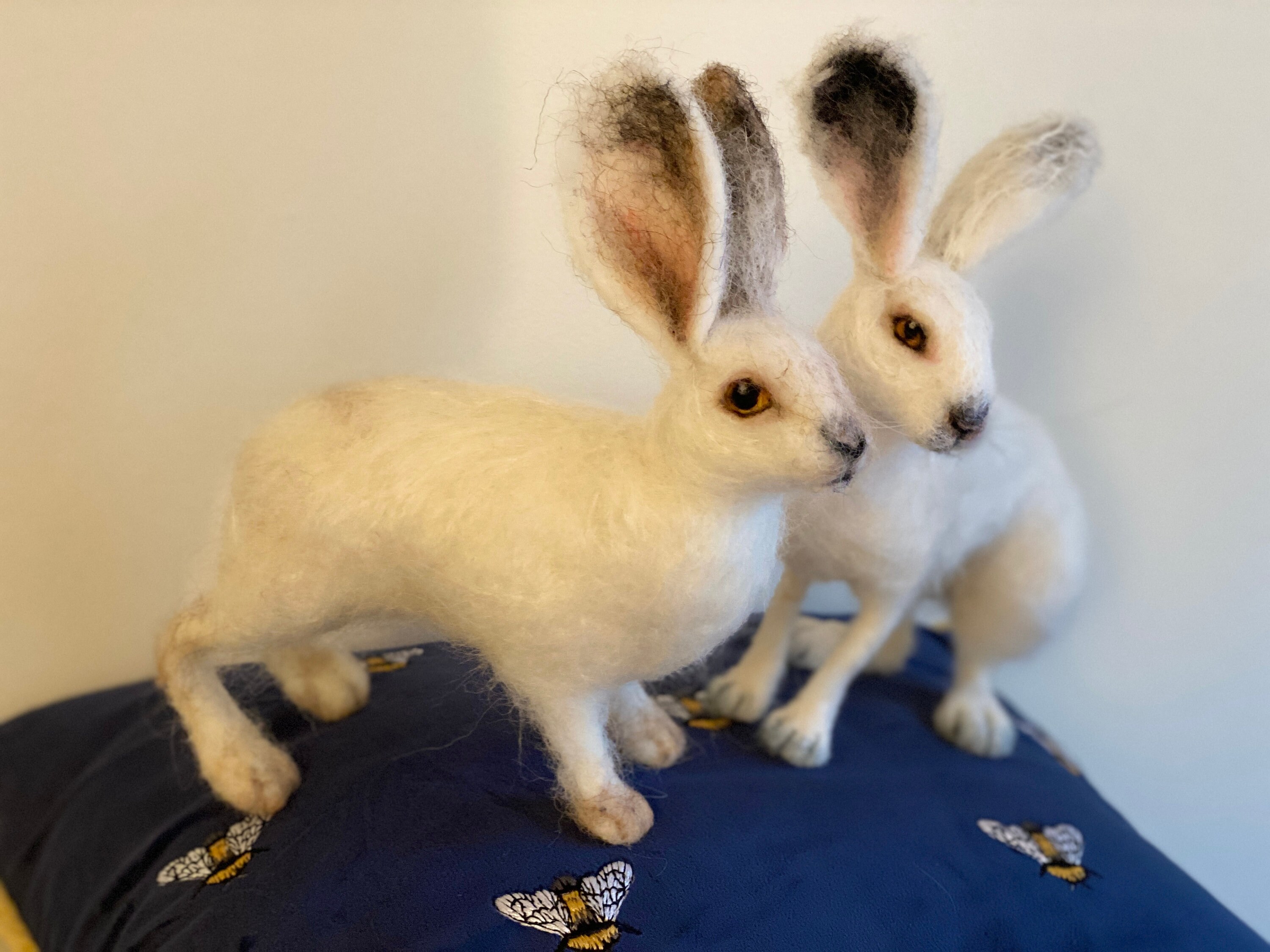 wool felt arctic hare Needle felted Mountain Hare realistic animal ...