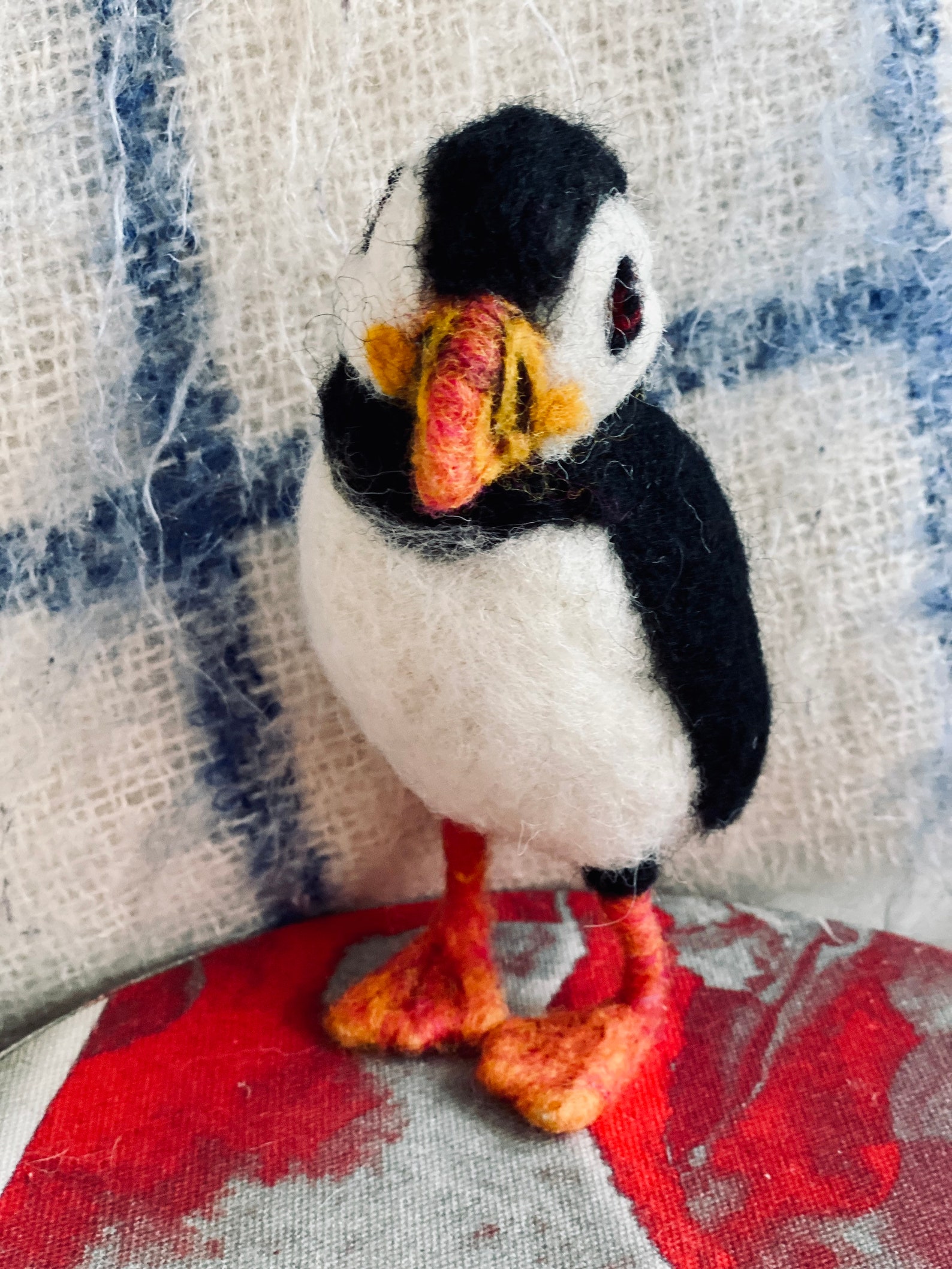 Puffin/needle Felt Puffin/felted Bird/felted Animals/needle - Etsy UK