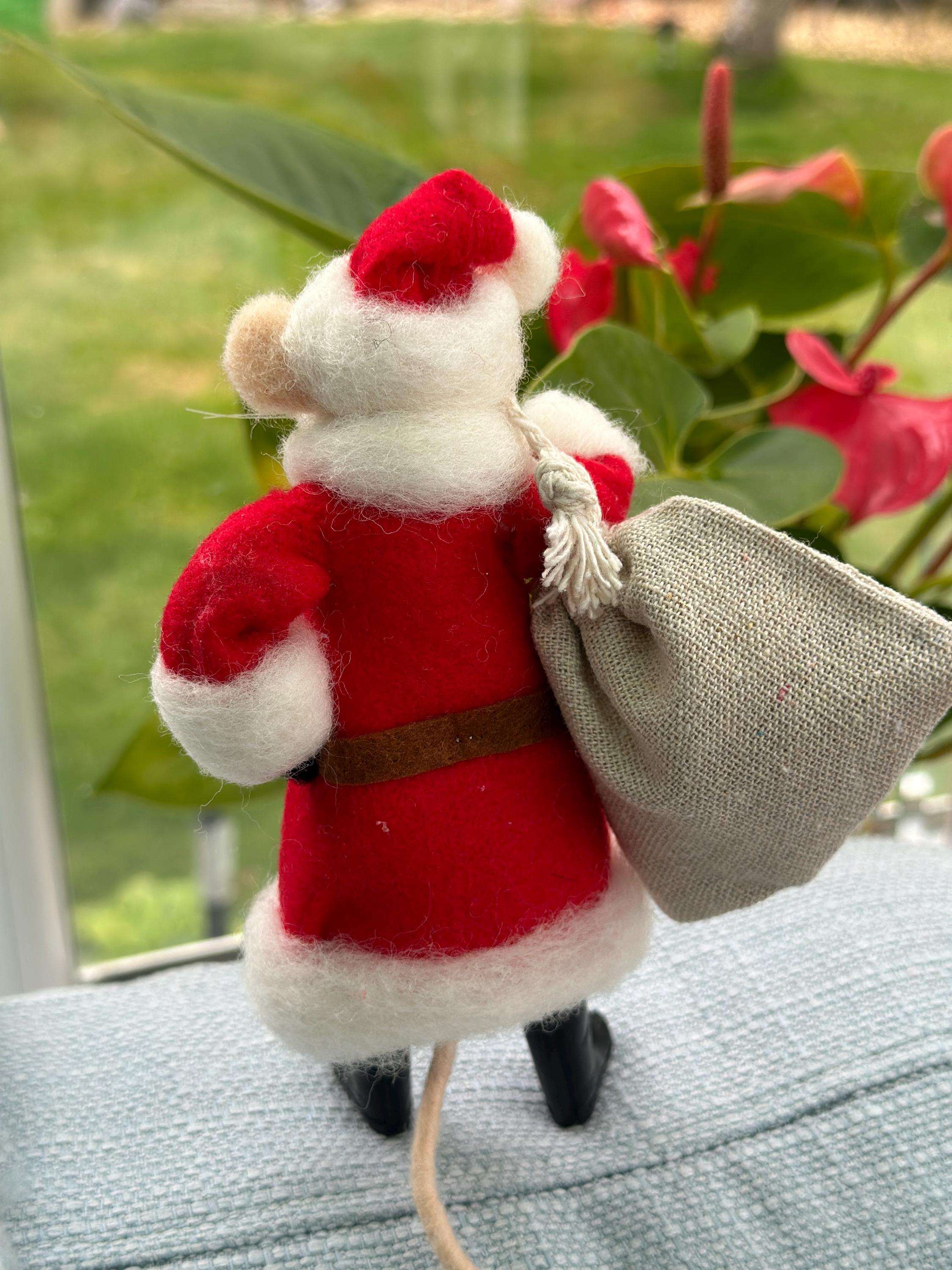 Santa Mouse/xmas Mouse Ornament/christmas Mouse/santa Ornament/mice ...