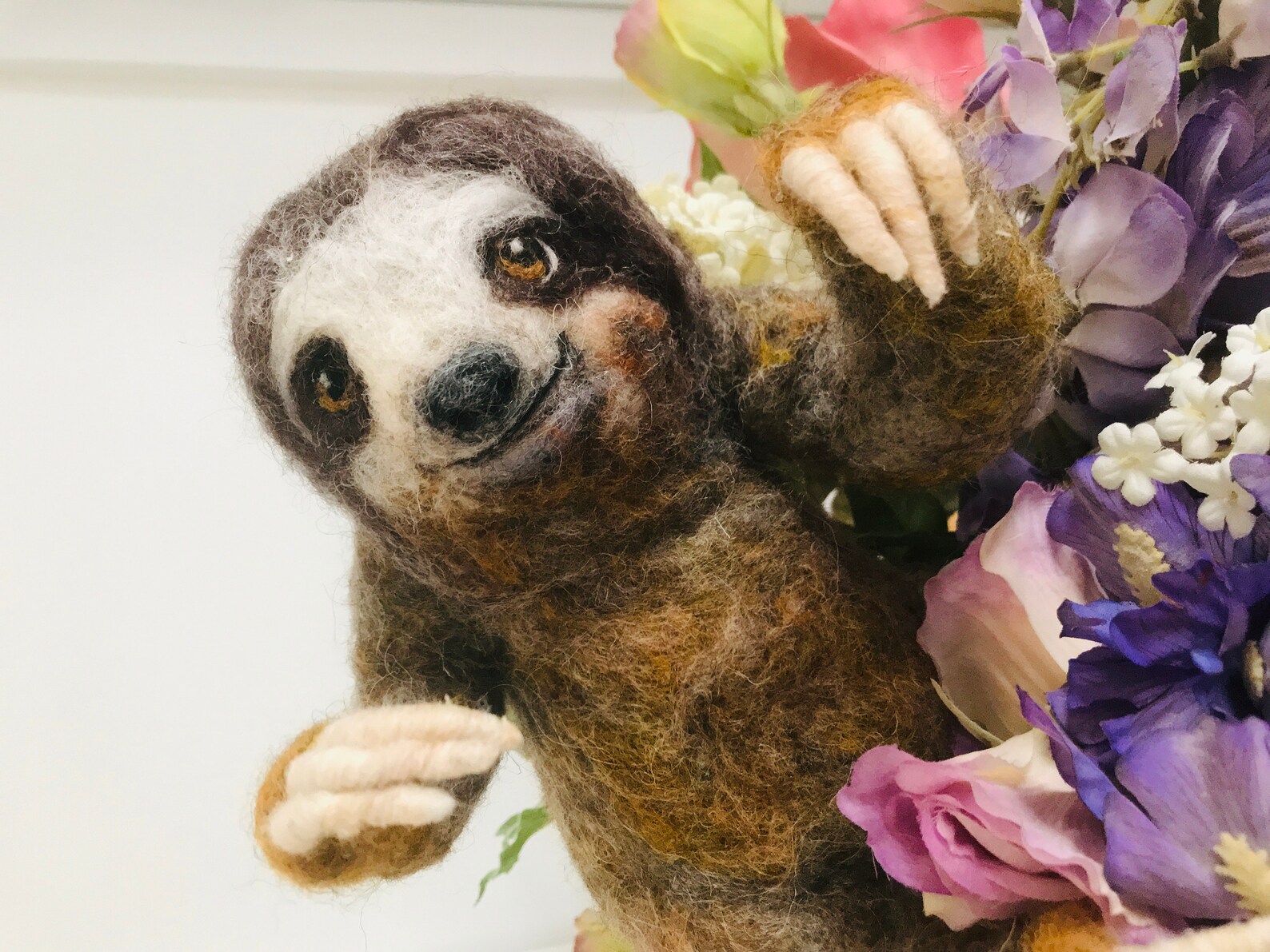 Sloth/felted Animals/needle Felted Sloth/sloth Ornament/felted | Etsy