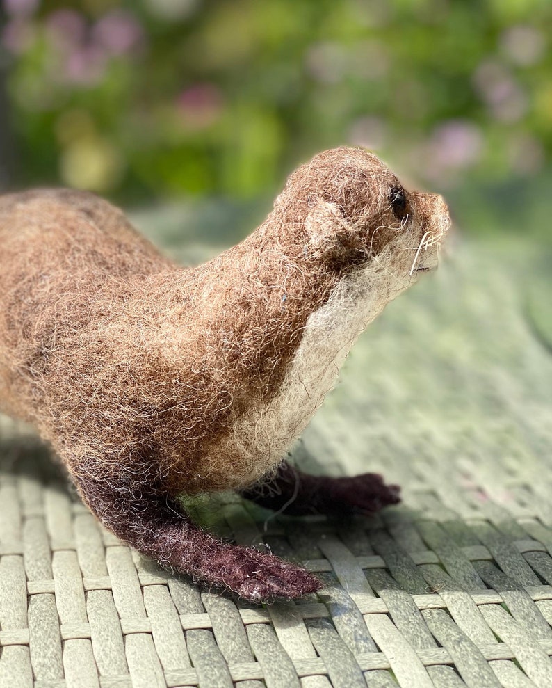 River Otter/otter Sculpture/needle Felted Otter/gift for Otter - Etsy