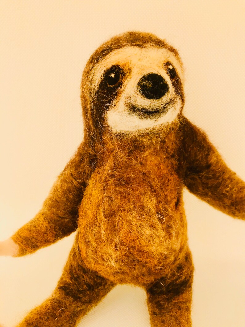 Sloth/Felted Animals/Needle Felted Sloth/Sloth Ornament/Felted | Etsy
