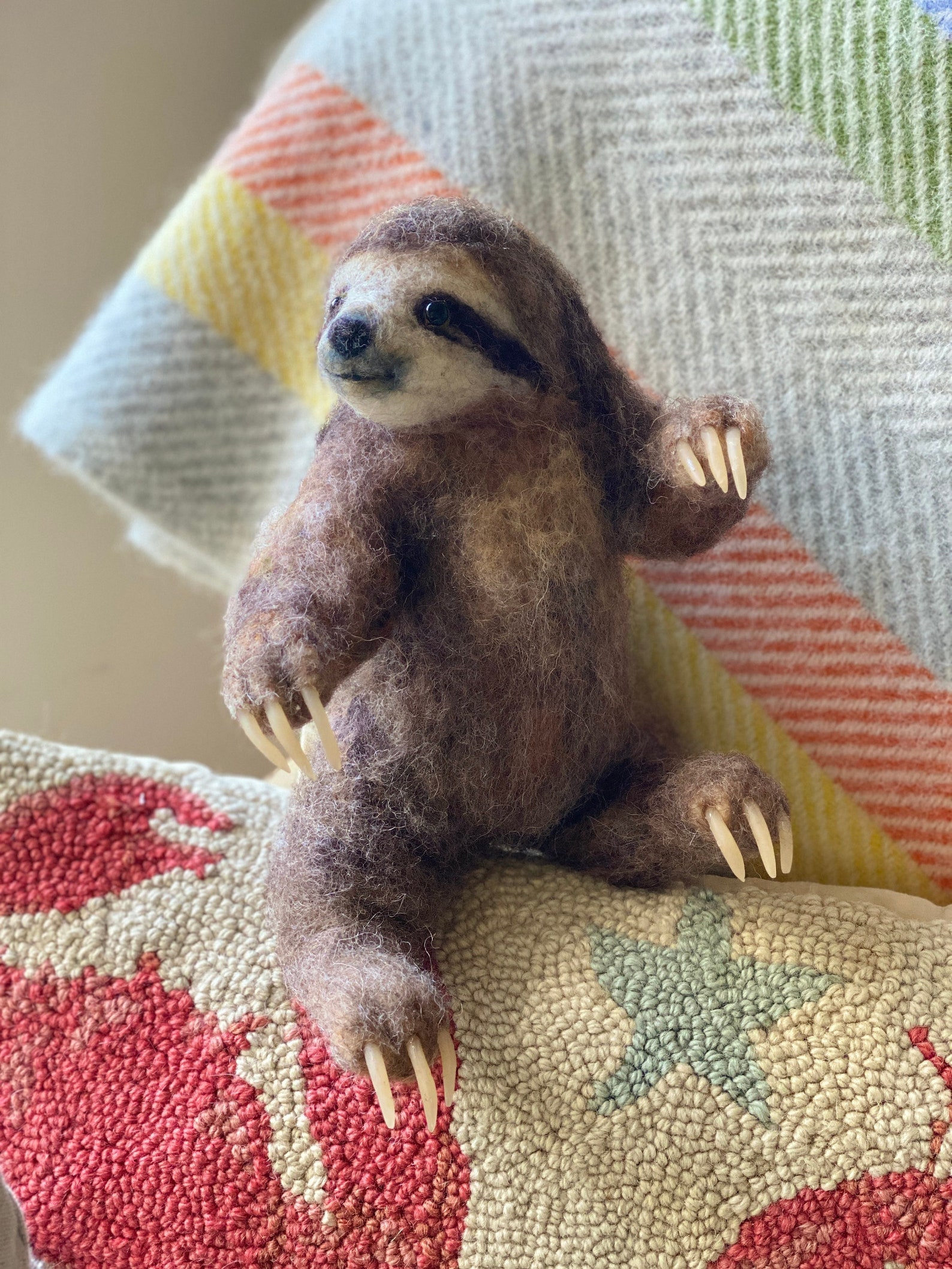 Sloth/felted Animals/needle Felted Sloth/sloth Ornament/felted - Etsy
