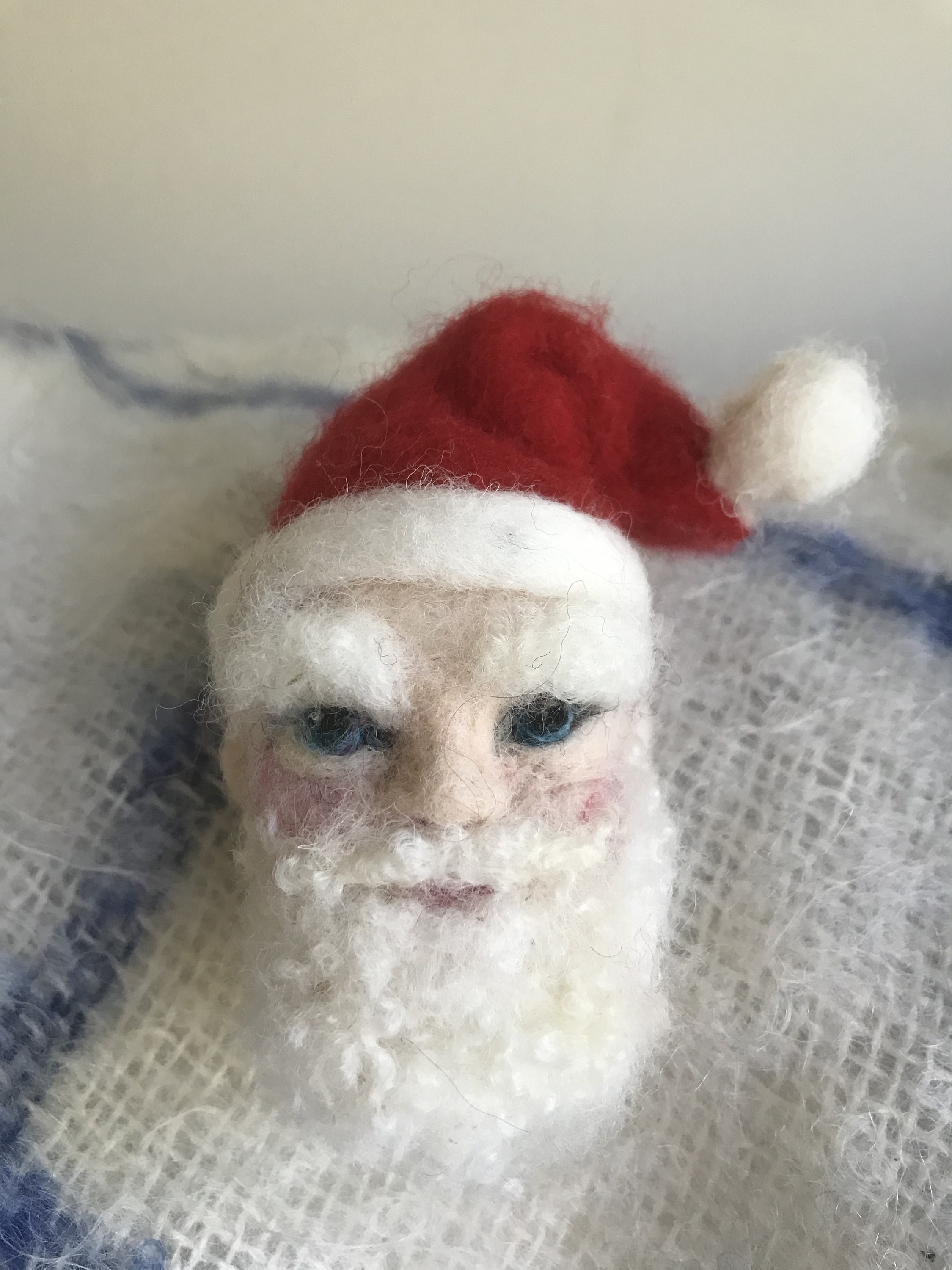 Santa Decoration/father Christmas/needle Felted Christmas Ornament/xmas ...