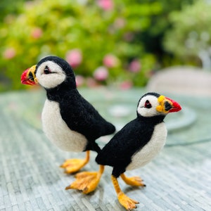 Puffin/needle Felt Puffin/felted Bird/felted Animals/needle Felted ...