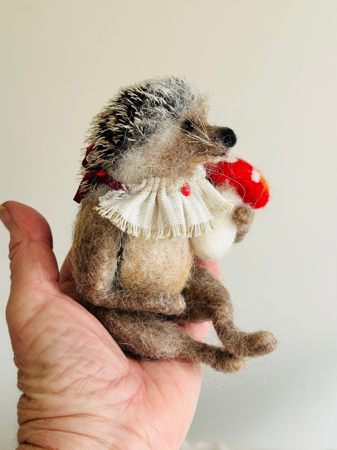 Hedgehog Gift/hedgehog Doll/hedgehog Present/ooak Hedgehog Doll/needle ...