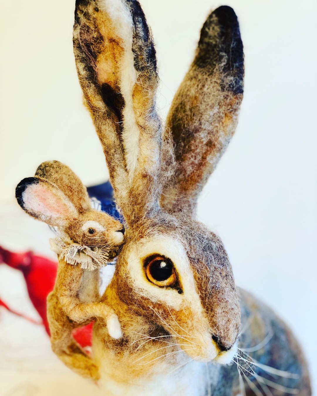 Lifesize Hare/large Hare Sculpture/jack Rabbit/needle Felted Hare ...