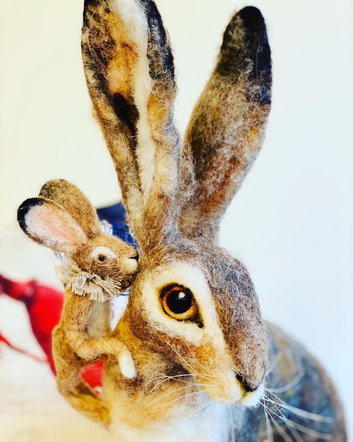 Lifesize Hare/large Hare Sculpture/jack Rabbit/needle Felted Hare ...