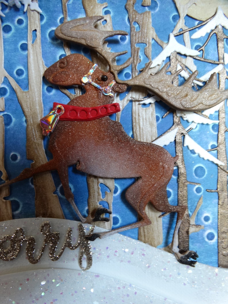 Merry Christmoose Hand Made Christmas Card - Etsy