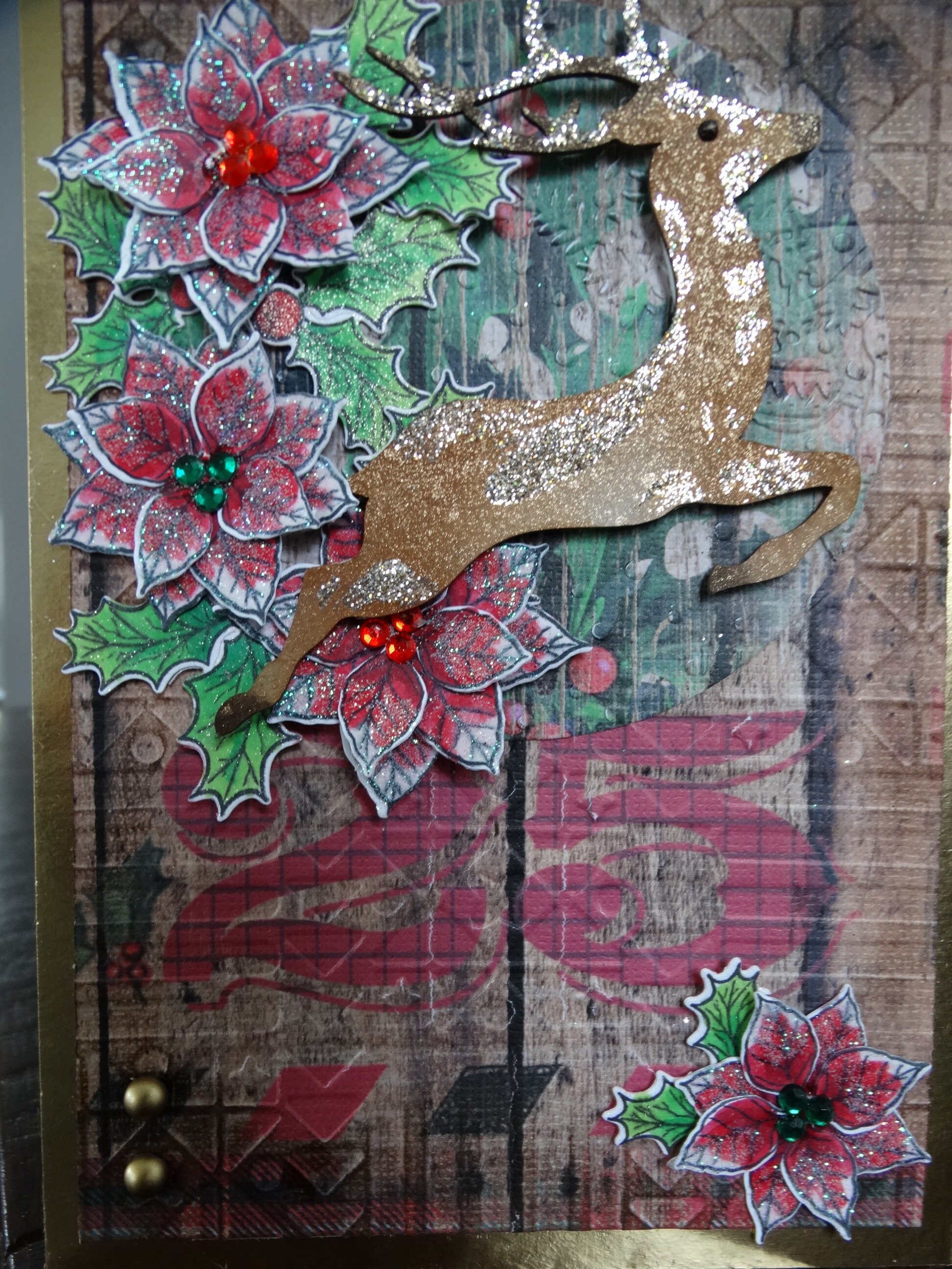 Rustic Hand Made Christmas Card - Etsy UK