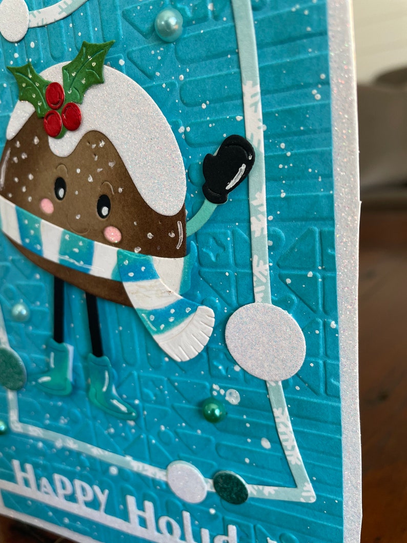 Dancing Figgy Pudding Handmade Card - Etsy