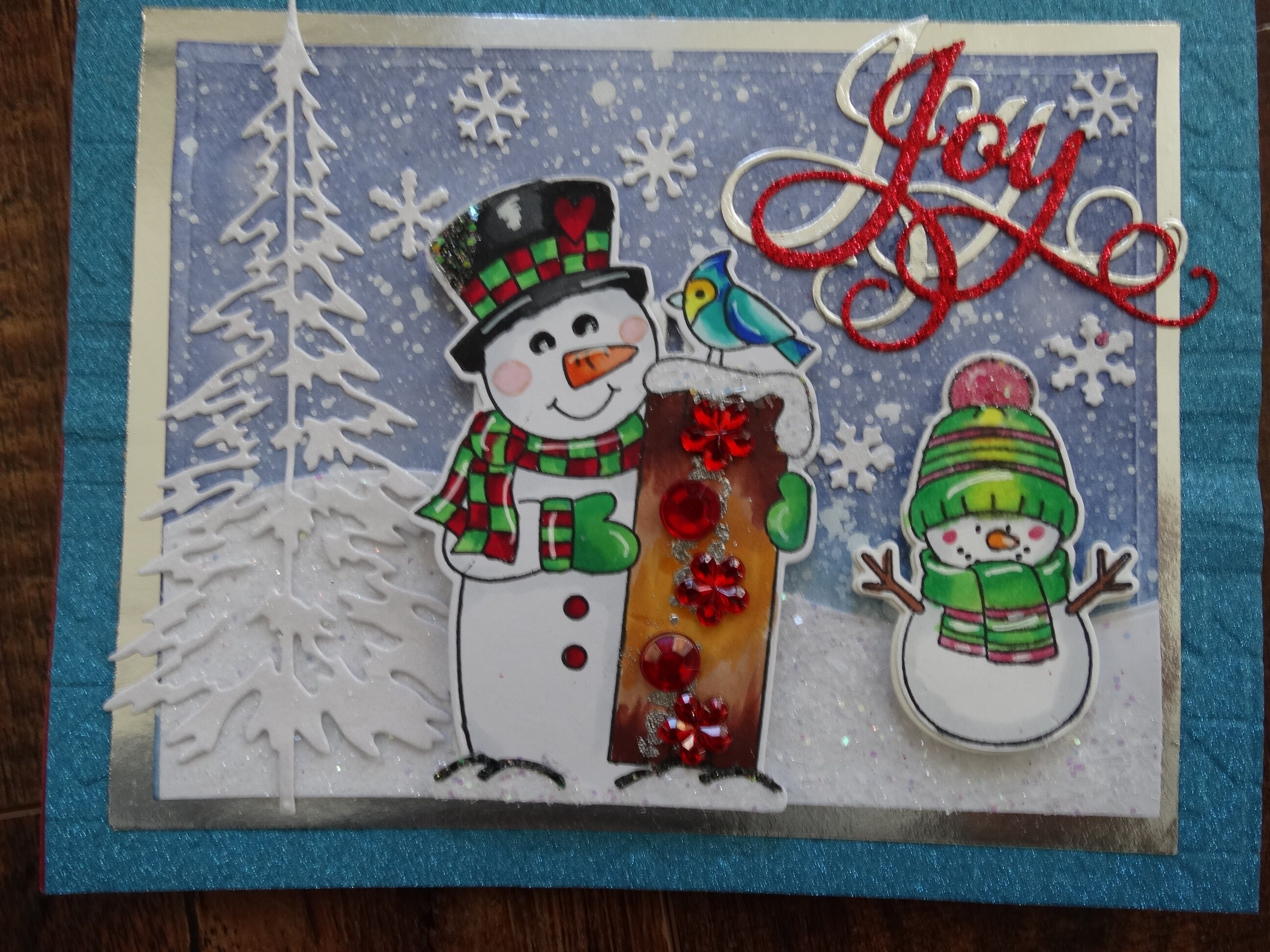 Cute Little Snowman on a Hand Made Card - Etsy