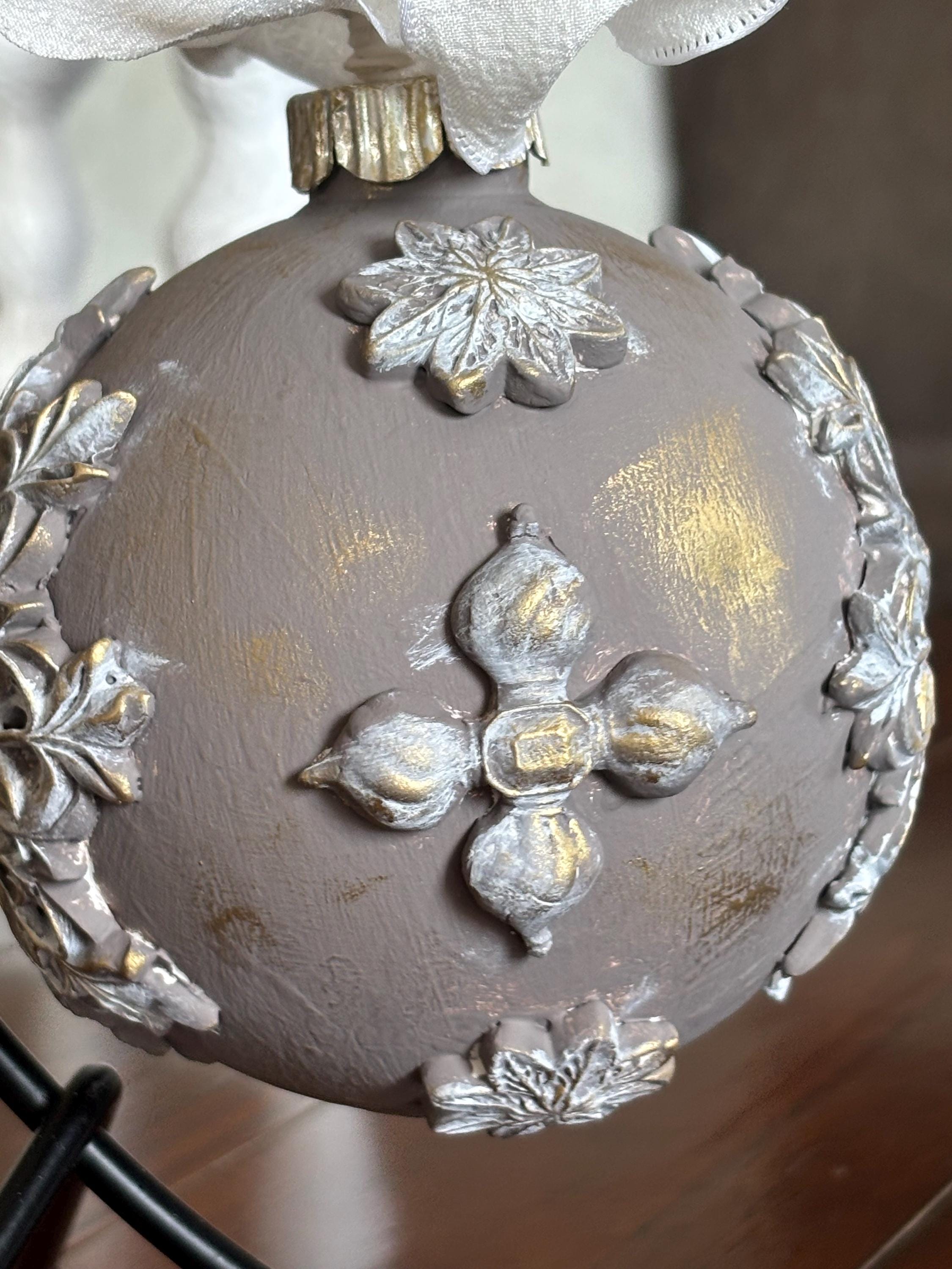 Handcrafted Round Christmas Bauble - Etsy