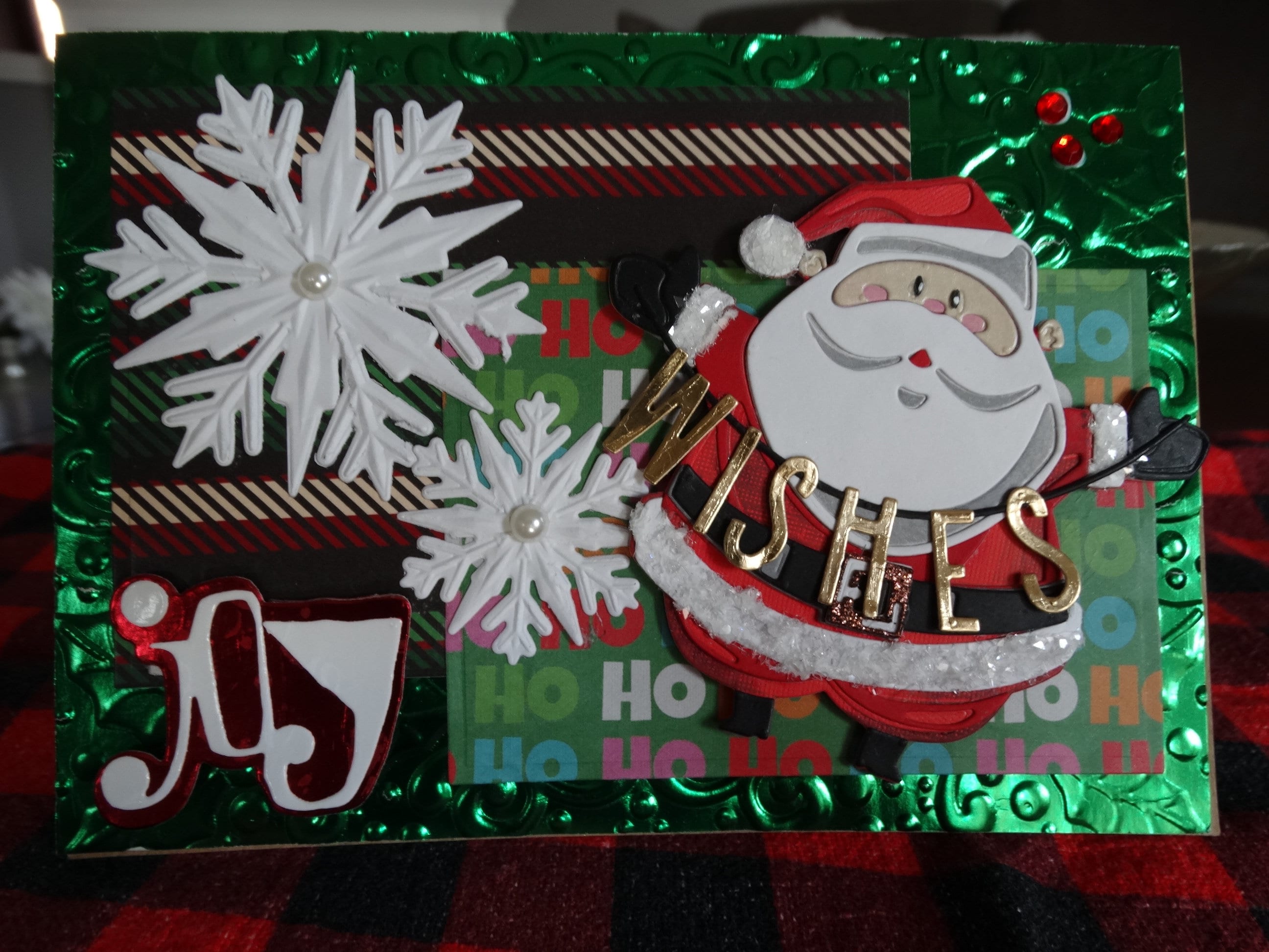 Hand Made Santa Christmas Card - Etsy