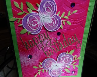 Handmade Happy Birthday Card - Etsy