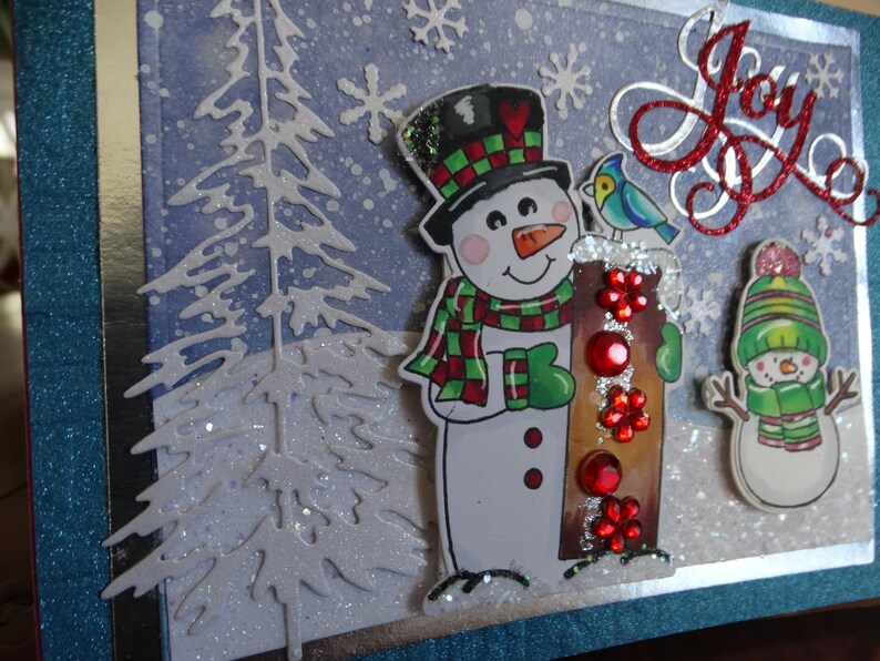 Cute Little Snowman on a Hand Made Card - Etsy