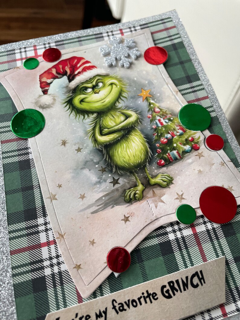 Grinch Christmas Card - Etsy