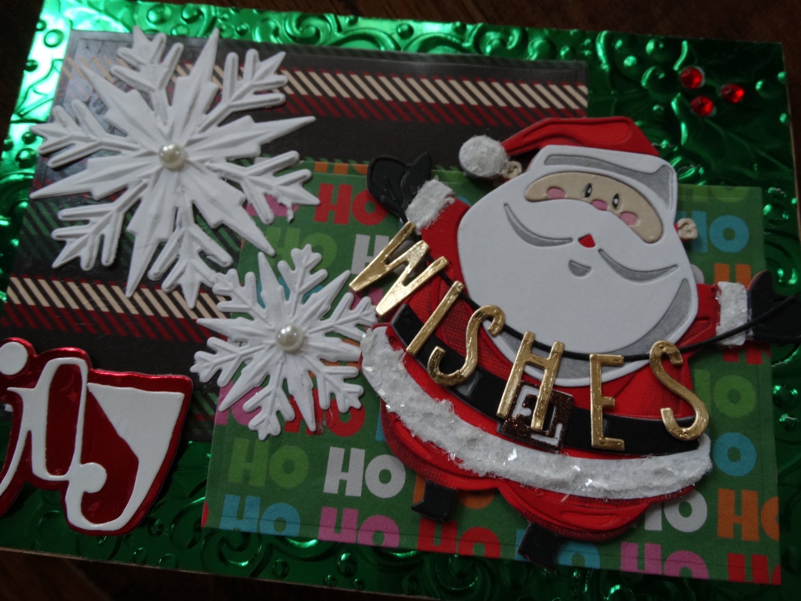 Hand Made Santa Christmas Card - Etsy