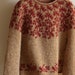 Knitting Pattern - Between Petals Pullover - Floral Colour Work Pullover - Etsy
