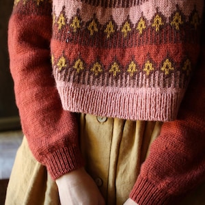 Knitting Pattern | Mokosh Pullover | Colorwork Pullover - Etsy