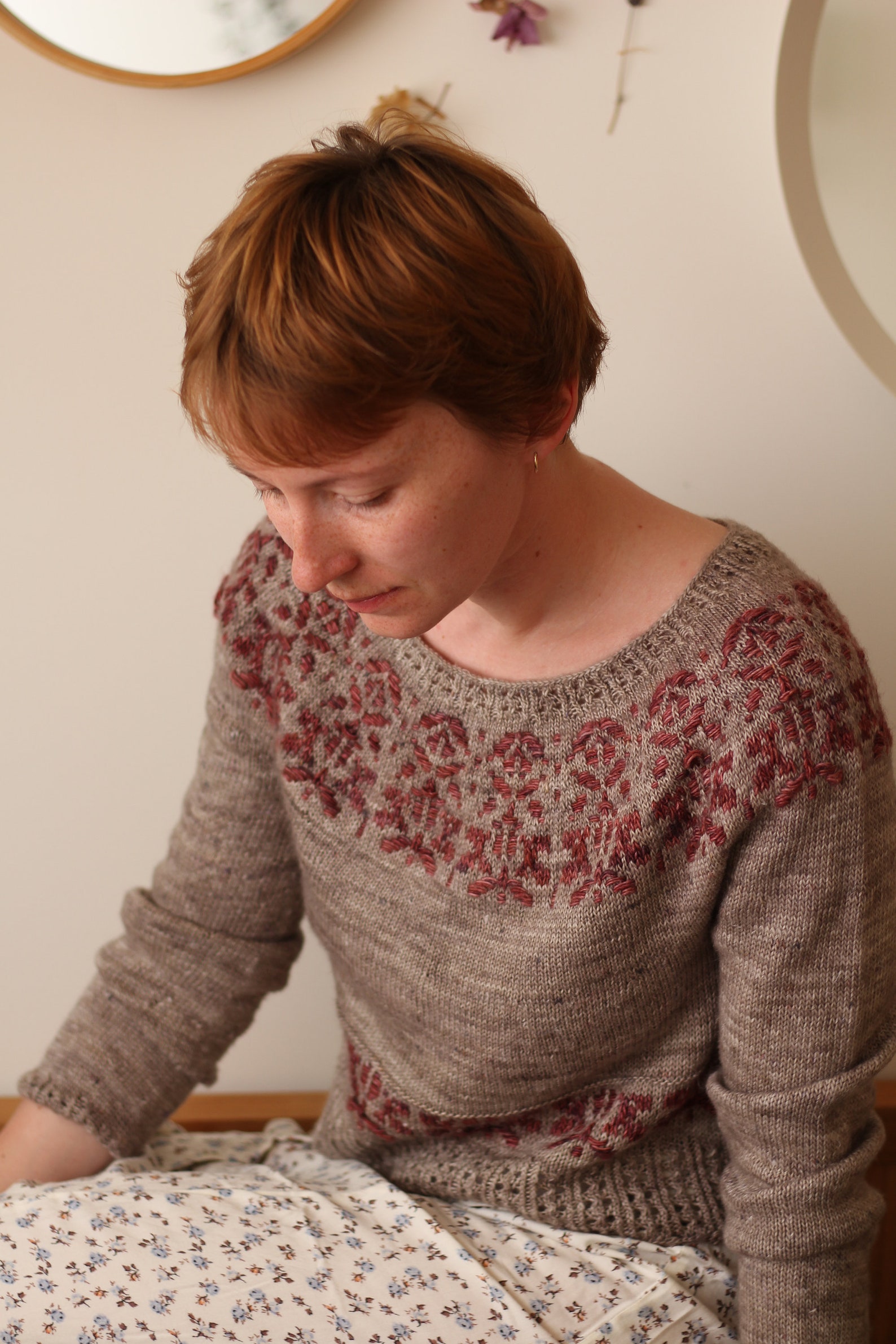 Knitting Pattern Fynbos Inlay Colourwork Round Yoke - Etsy