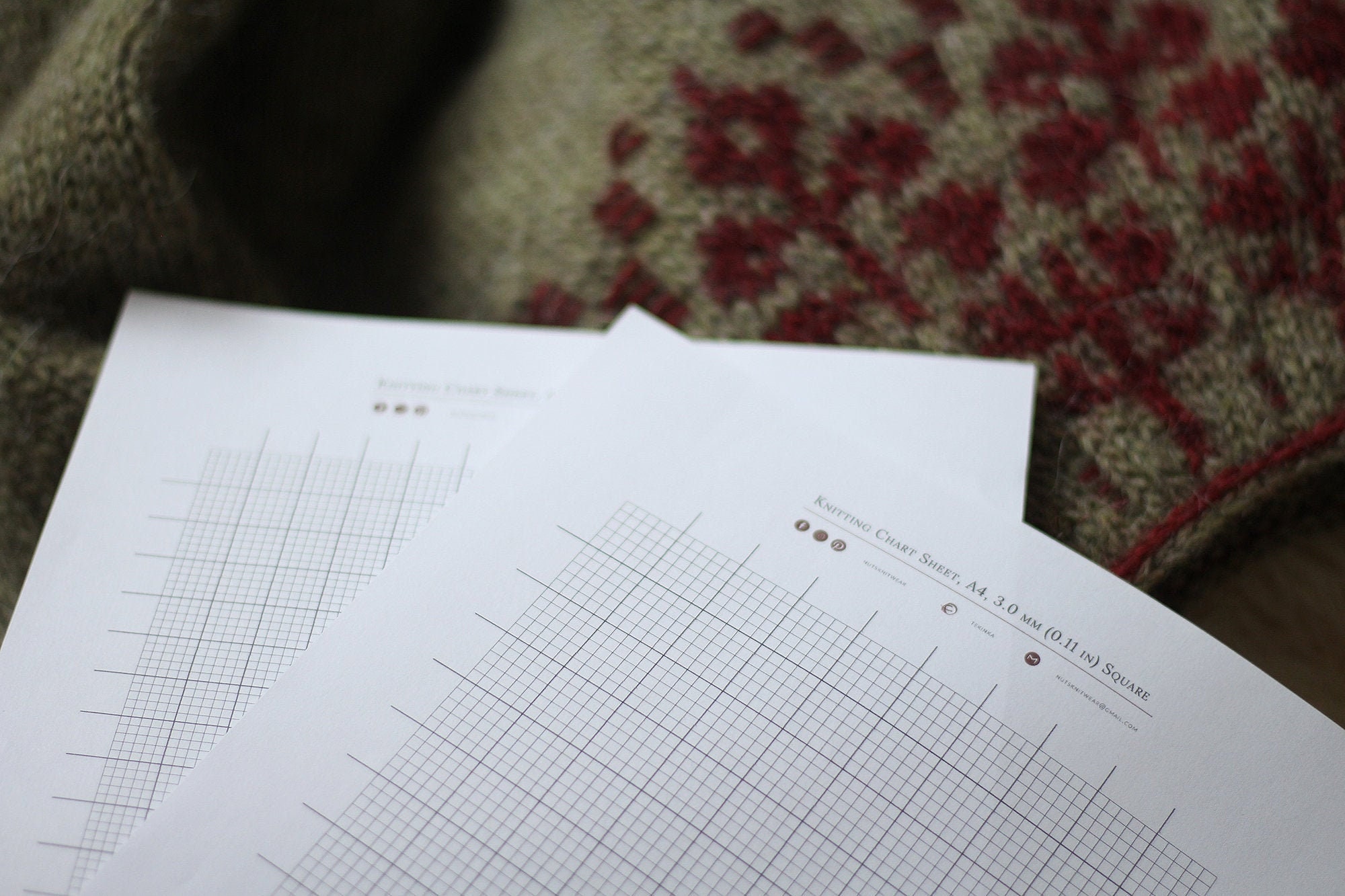 Printable Knitting and Cross Stitch Graph Paper - Etsy